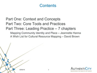 Rediscovering the Wealth of Places: Cultural Mapping, Community ...