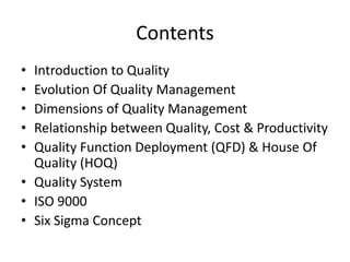 Quality Management | PPTX