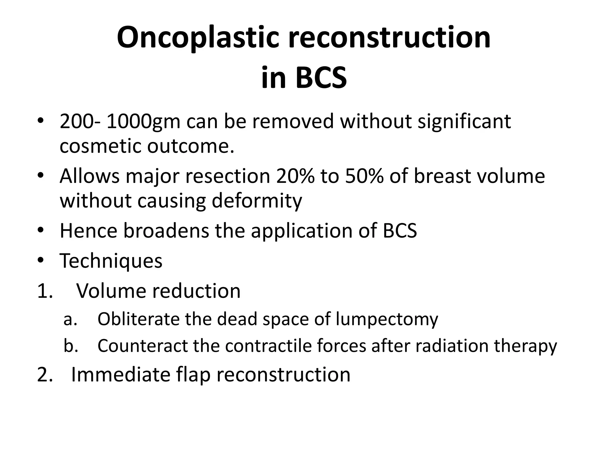 Final oncoplastic breast surgery | PPTX
