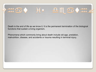 Final on death & dying | PPT
