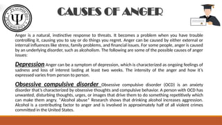 Anger and types of anger in psychology presentation | PPTX