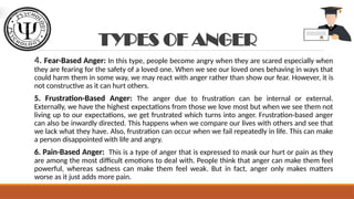 Anger and types of anger in psychology presentation | PPTX