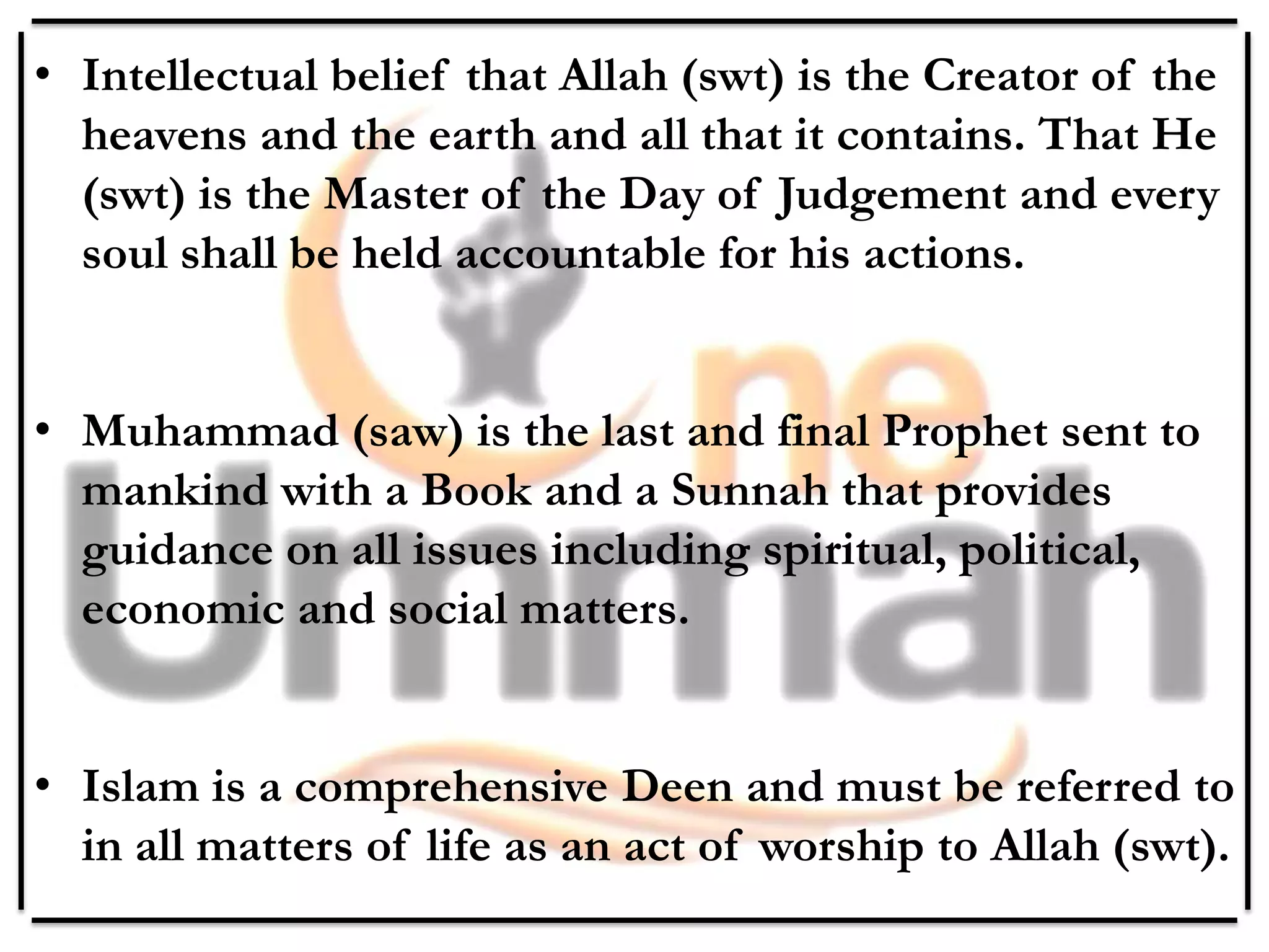 One Ummah | PPTX