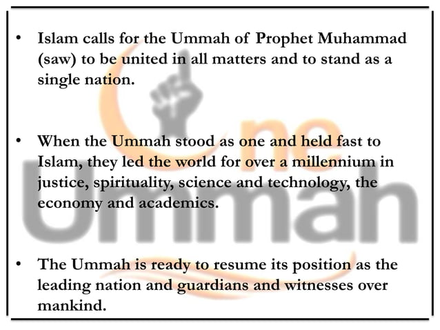 One Ummah | PPT
