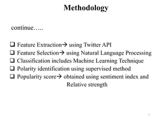 Online social network analysis with machine learning techniques | PPTX