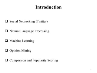 Online social network analysis with machine learning techniques | PPTX
