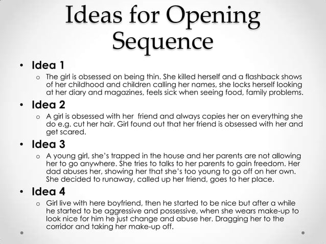 Final opening sequence draft 2 part 1 | PPT