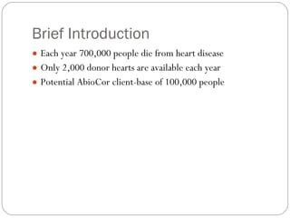 The AbioCor System: Overview | PPT