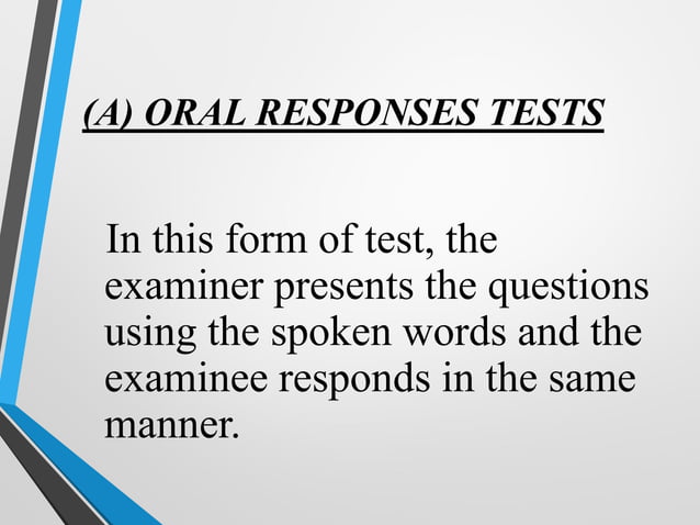 oral test | PPT
