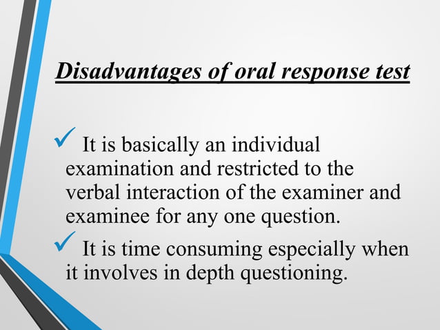 oral test | PPT