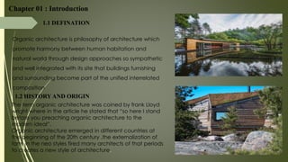 ORGANIC ARCHITECTURE (CURRENT SENERIO) | PDF