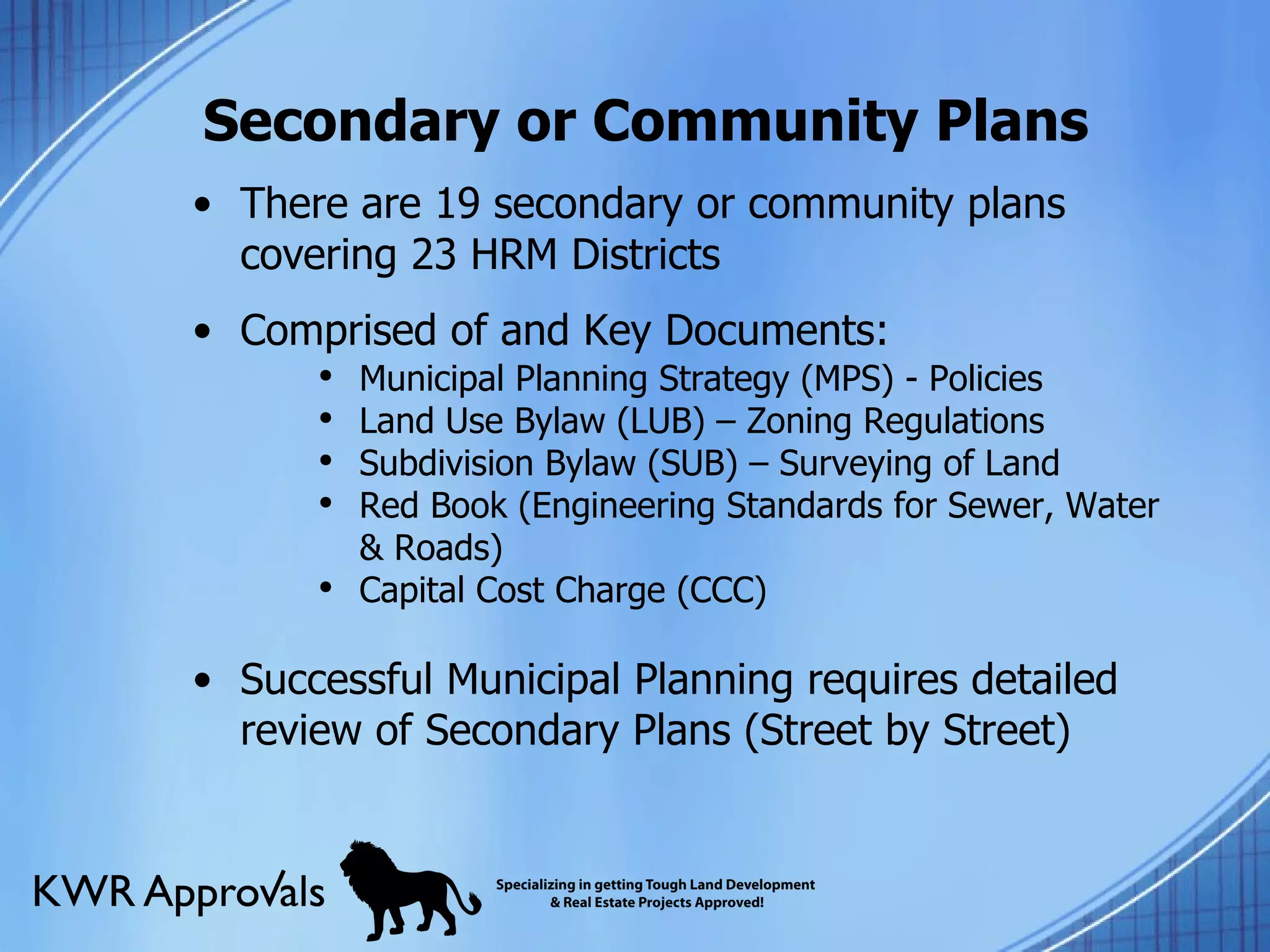 Secrets of a Successful Land Development Approval Process | PPT