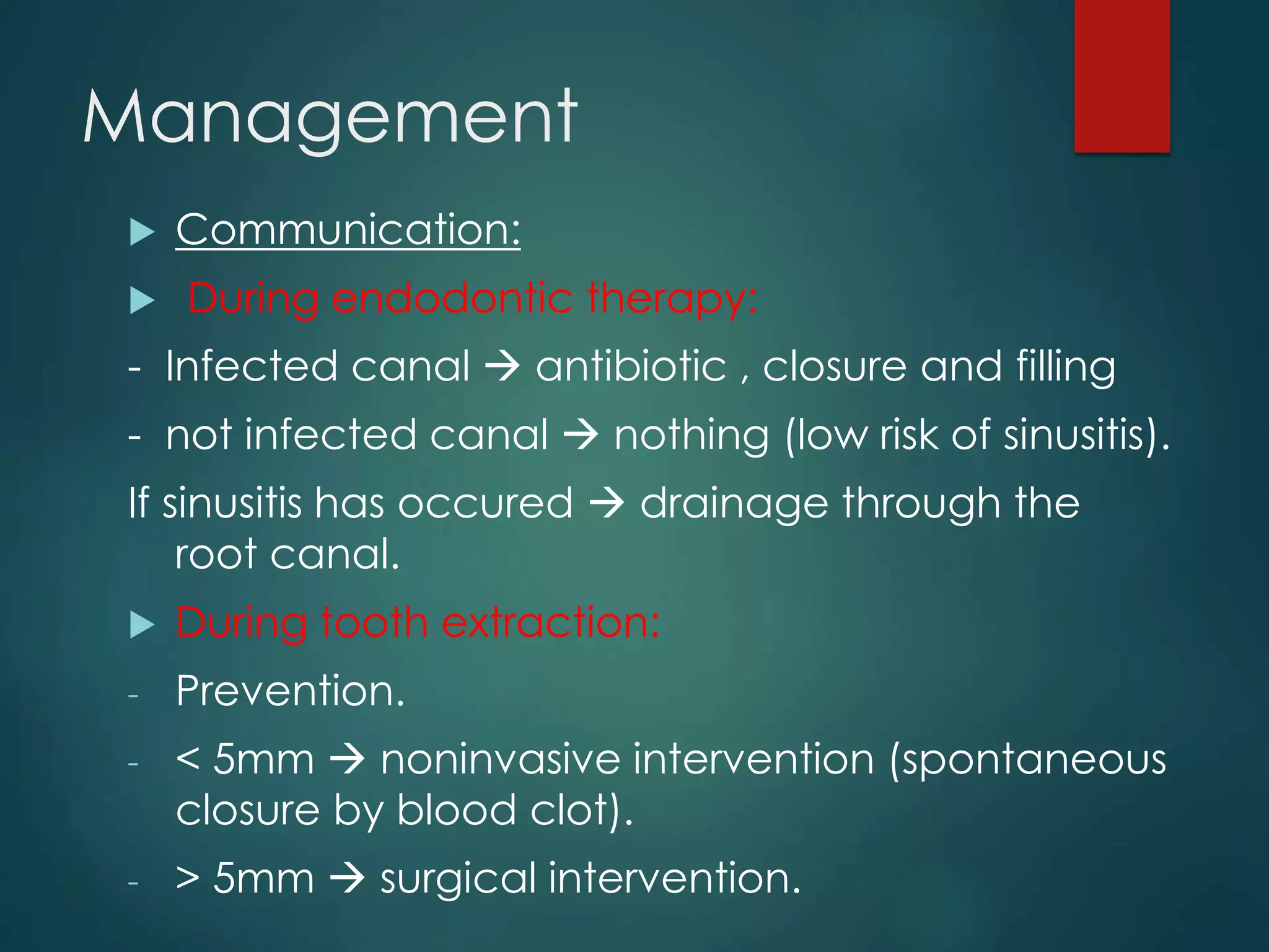 Oroantral Communication and Fistula | PPTX