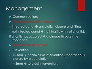 Oroantral Communication and Fistula | PPTX