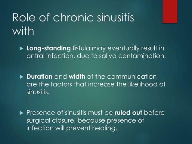 Oroantral Communication and Fistula | PPTX | Ear, Nose and Throat ...