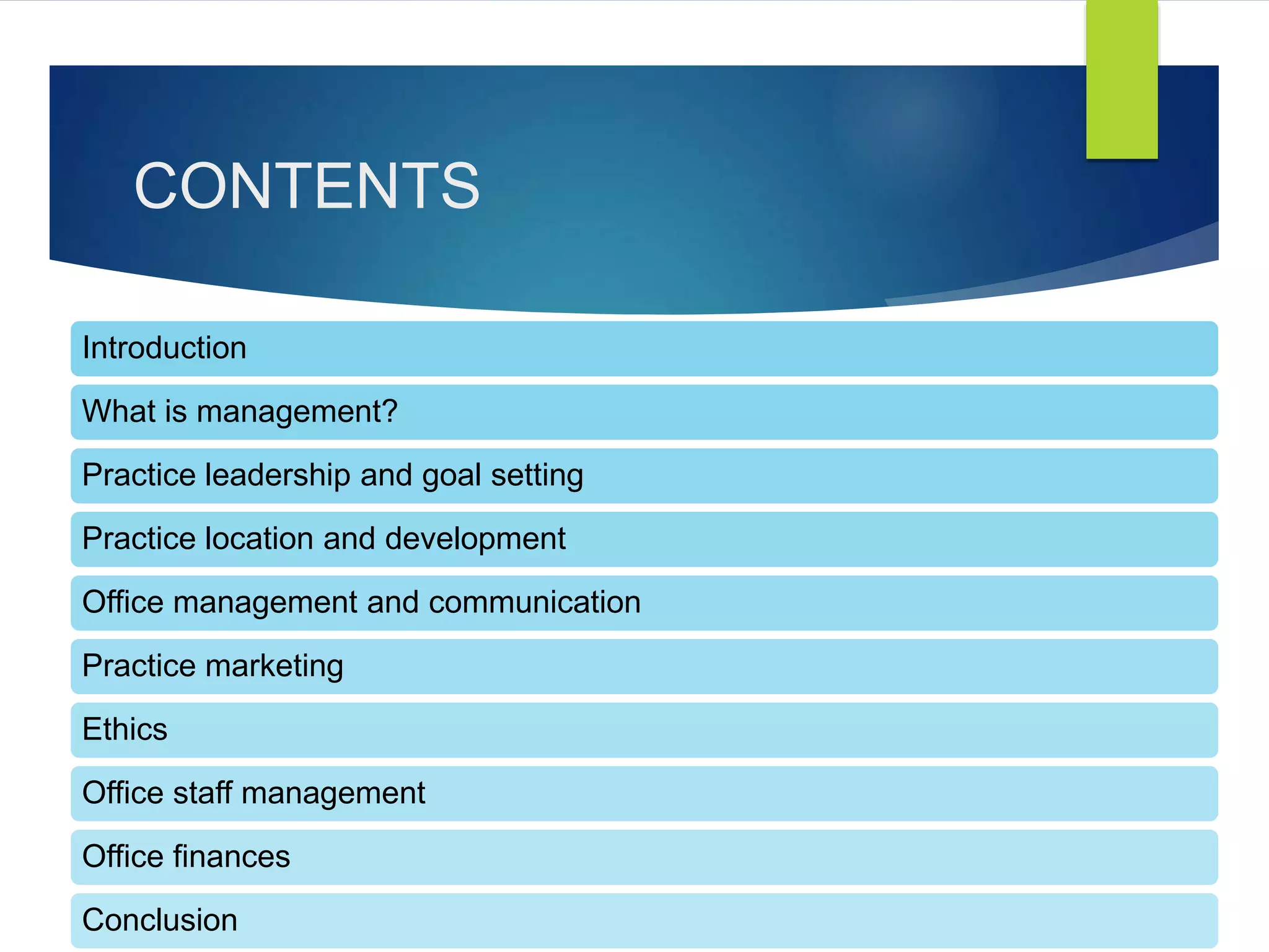 orthodontic practice management | PPTX