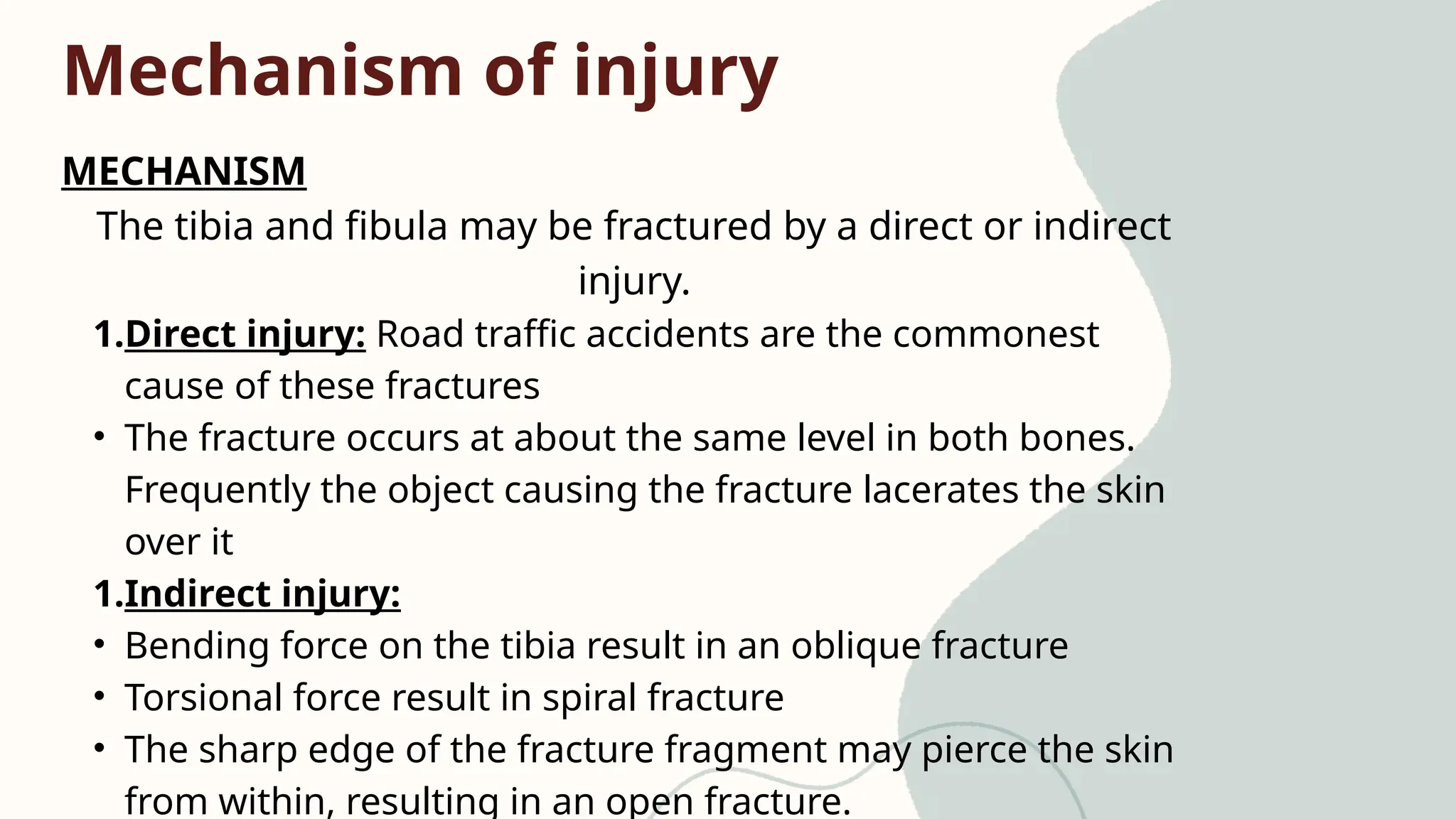 Injuries fractures of leg foot and kneee | PPTX