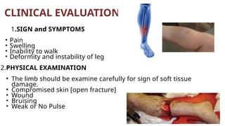 Injuries fractures of leg foot and kneee | PPTX