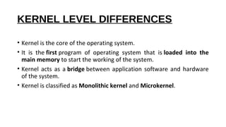Windows V/S Linux OS - Comparison | PPT