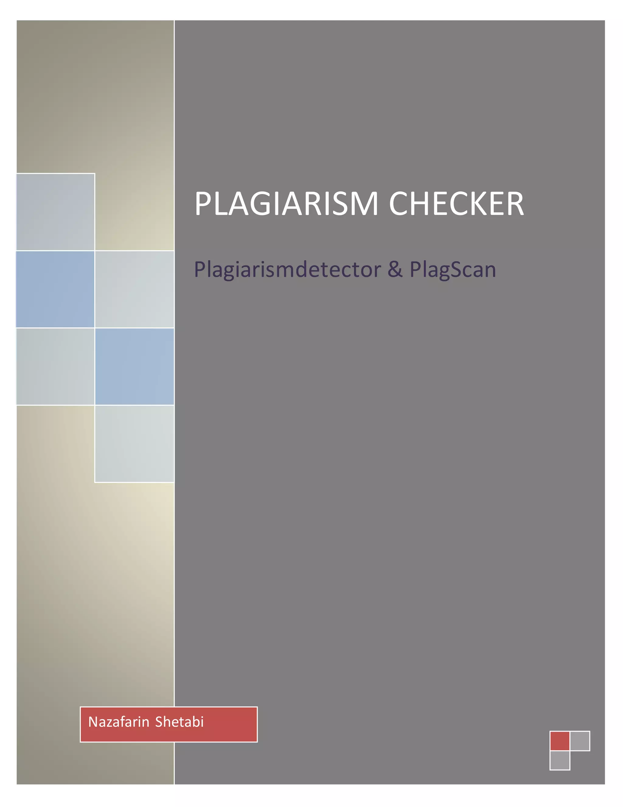 plagiarism checker | DOCX