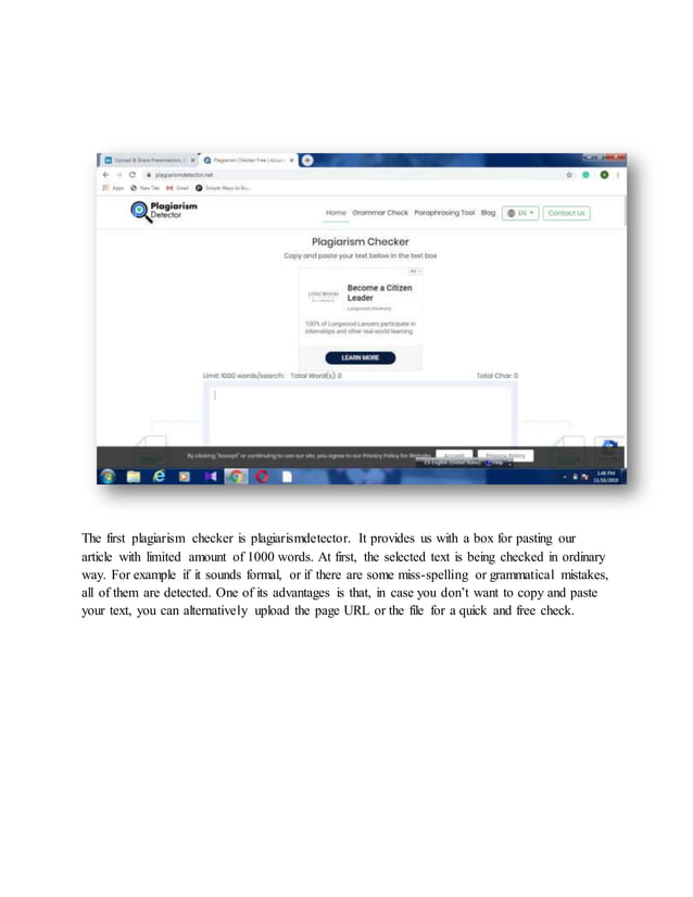 plagiarism checker | DOCX | Technology & Computing