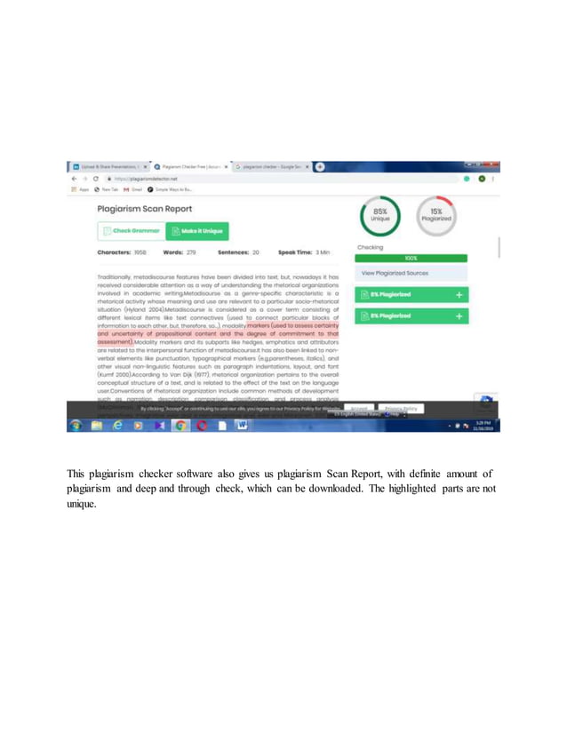 plagiarism checker | PDF
