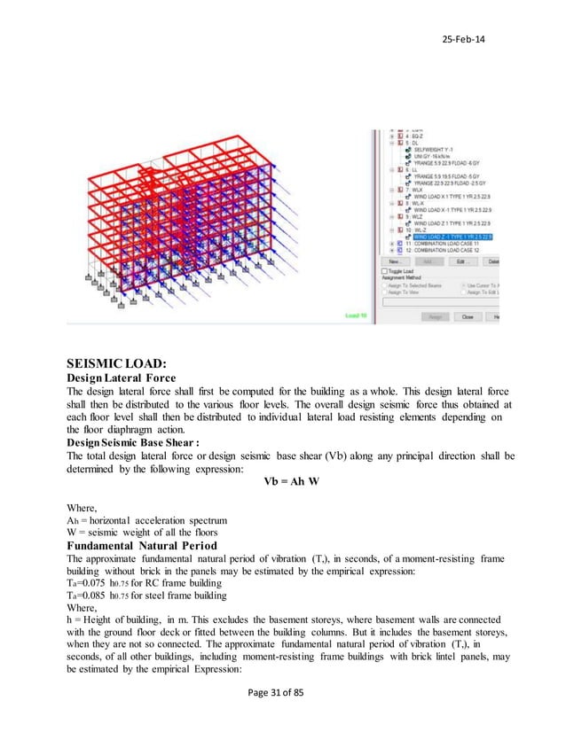 ANALYSIS AND DESIGN OF MULTI STOREY (G+5) COMMERCIAL BUILDING BY STAAD PRO AND ETABS | DOCX