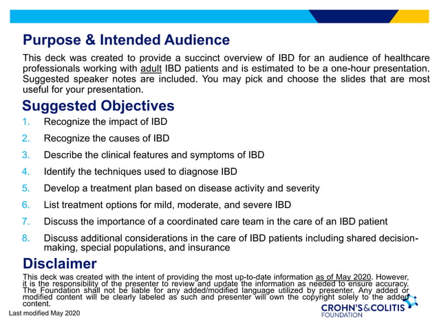 Overview of IBD for Healthcare Professionals | PDF