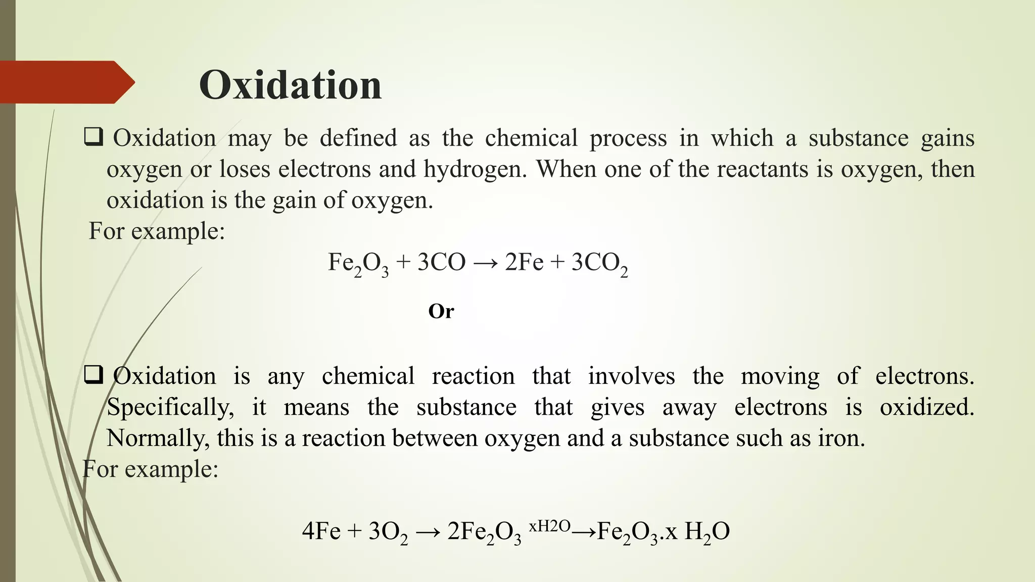 Oxidation (Unit Process-1) Pharmaceutical Process Chemistry | PPTX