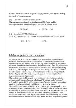 SHORT NOTE ON CATALYST . | PDF | Chemistry | Science