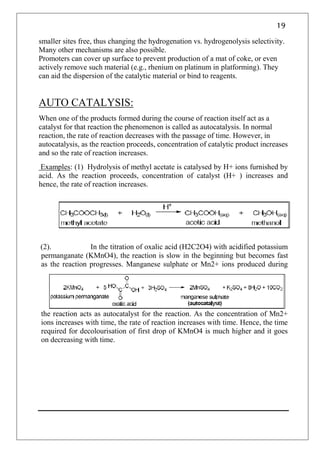 SHORT NOTE ON CATALYST . | PDF | Chemistry | Science