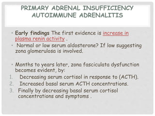 Primary Adrenal Insufficiency | PPTX