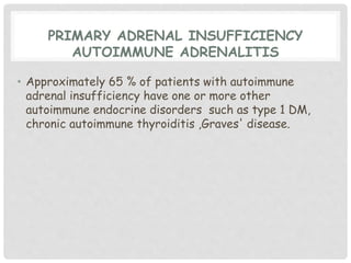 Primary Adrenal Insufficiency | PPTX