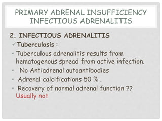 Primary Adrenal Insufficiency | PPTX