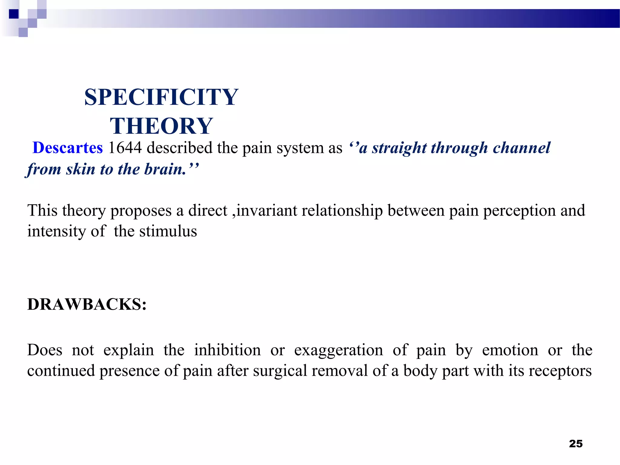 " PAIN" AND " PATHWAYS OF PAIN" | PPT