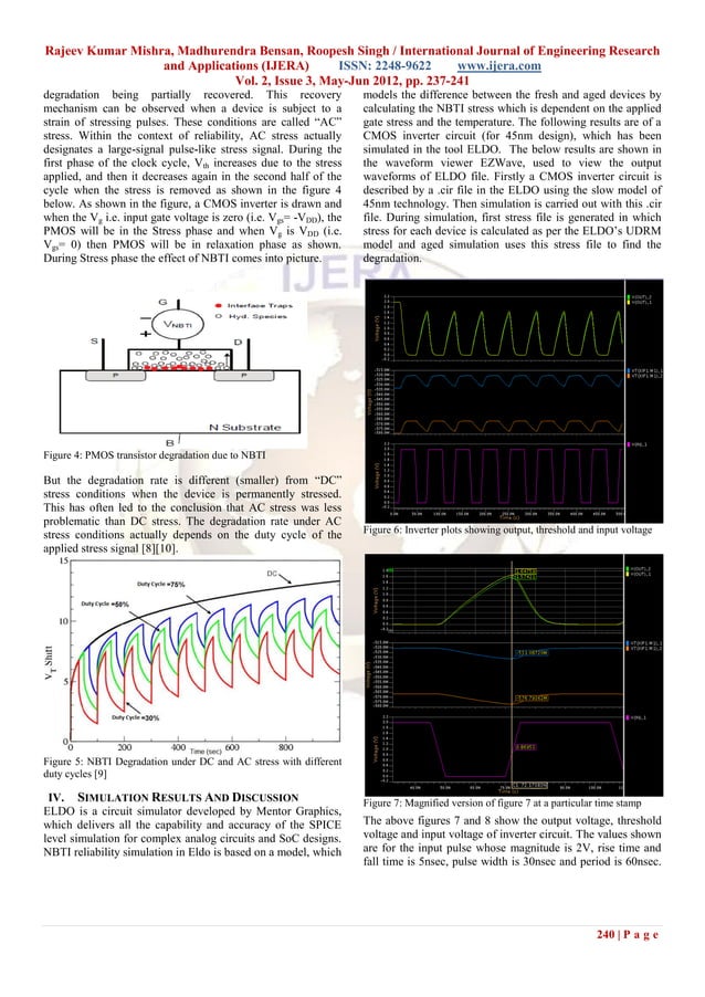 Stress Analysis and Temperature Impact of Negative Bias Temperature Instability (NBTI) on a CMOS ...