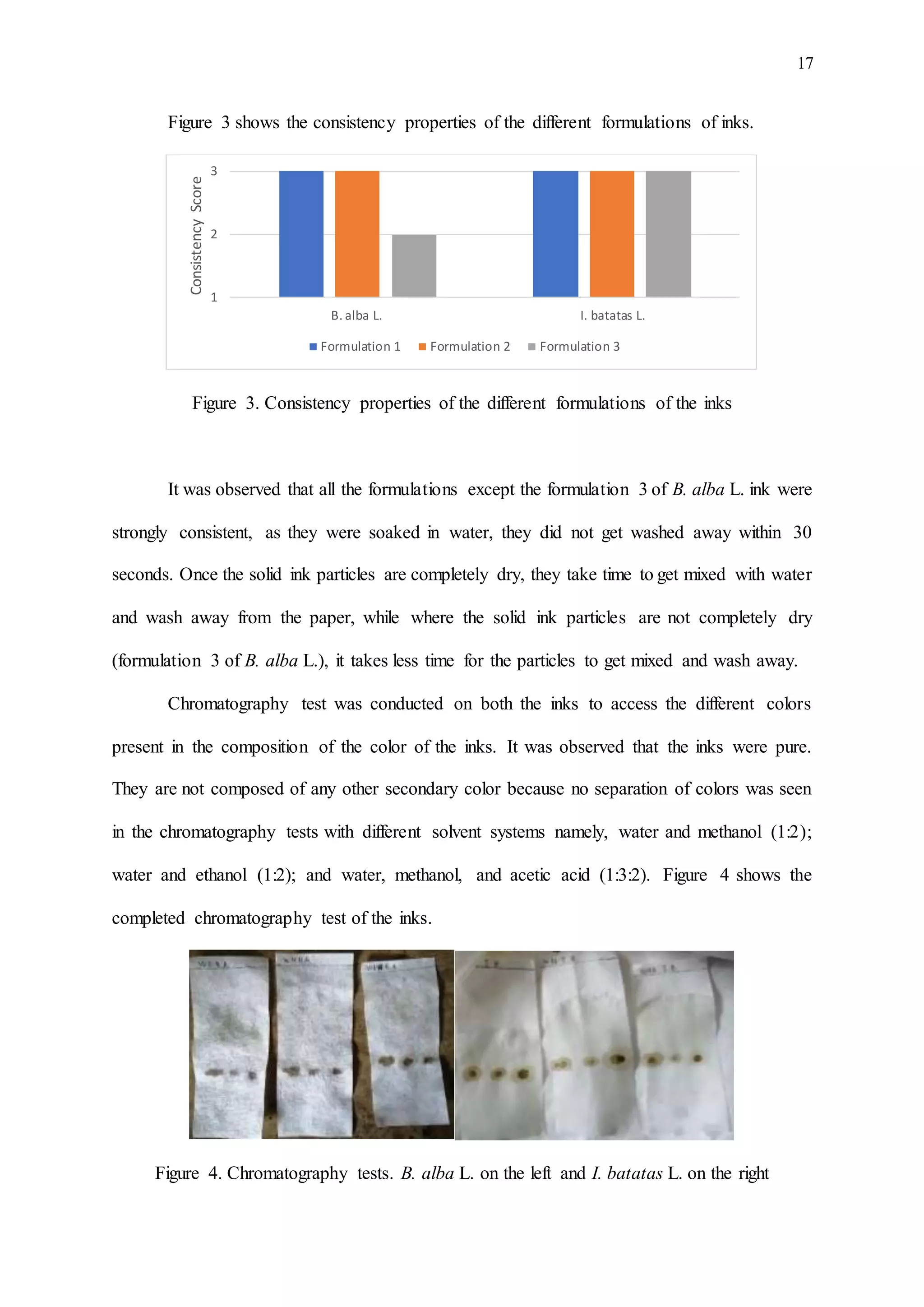 Final paper formulation of organic ink using ipomoea batatas | DOCX