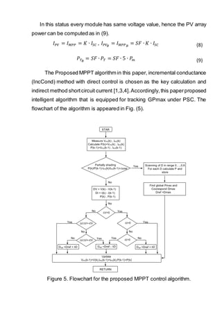 Maximum Power Point Tracking Method for Single Phase Grid Connected PV System under Partially ...