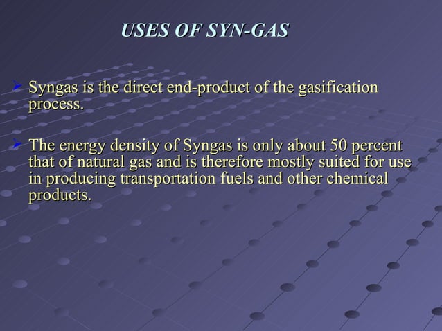 SYNGAS production | PPT
