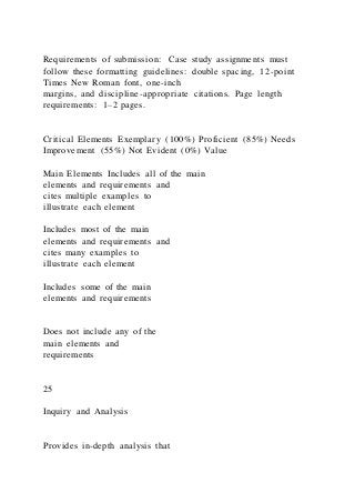 Final Paper general outlineNote Instructions. The final paper | PDF
