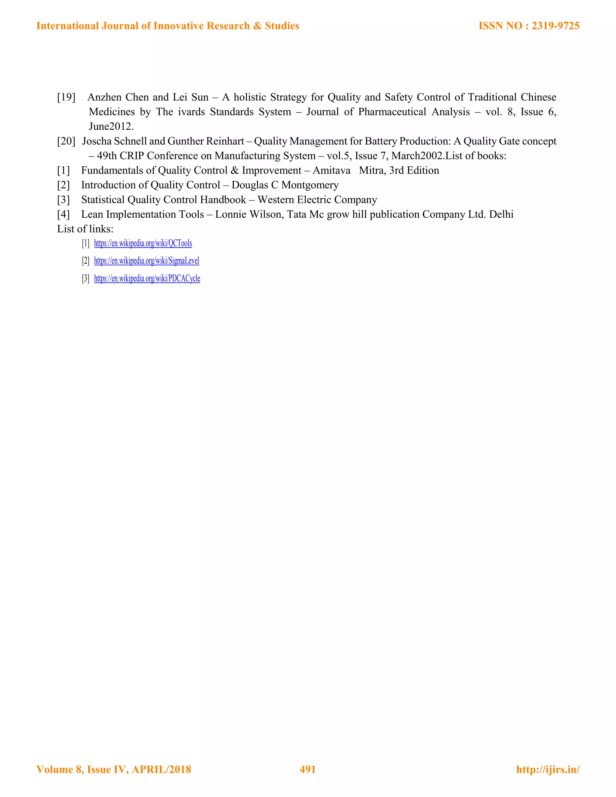 IJIRS_Improvement of Quality Sigma Level of Copper Terminal at Vertical ...