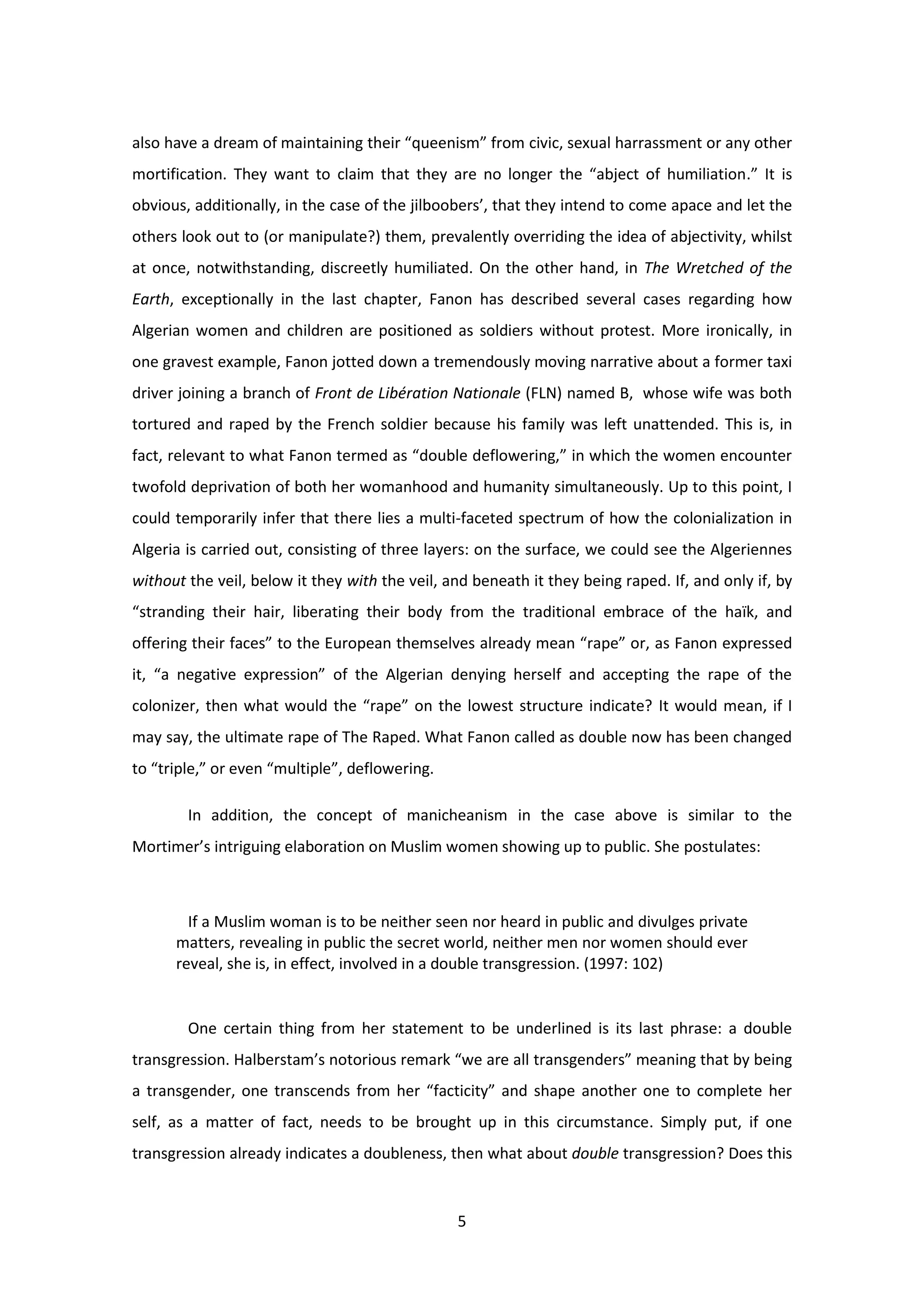 Veil as a Symbol of Manicheanism in the World Between Algeria and ...