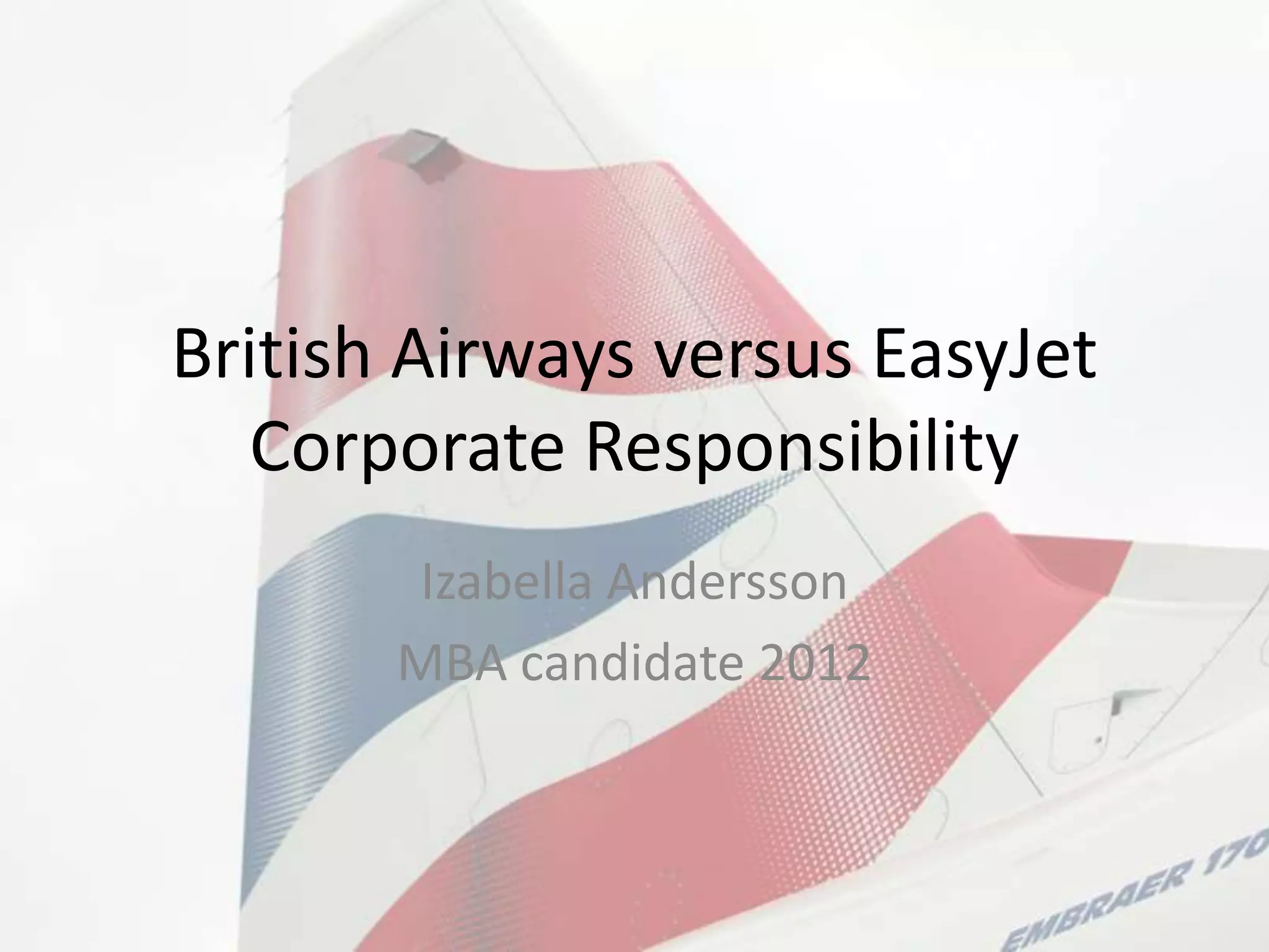 British Airways vs EasyJet | PPTX