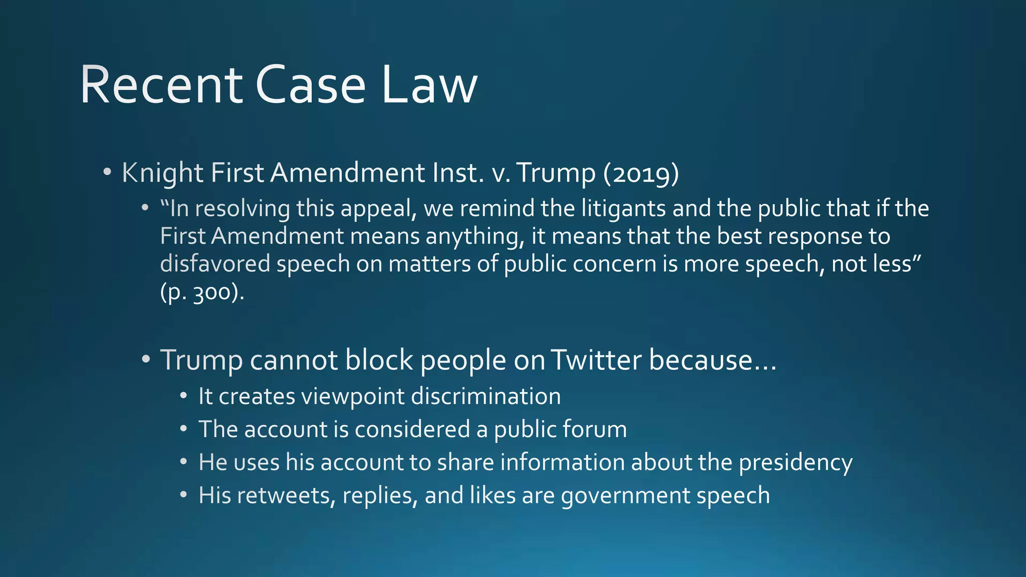 Communication Law and Policy Final Presentation | PPT