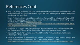 Communication Law and Policy Final Presentation | PPT