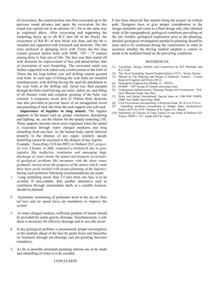 Practices in Planning, Design and Construction of Head Race Tunnel of a ...