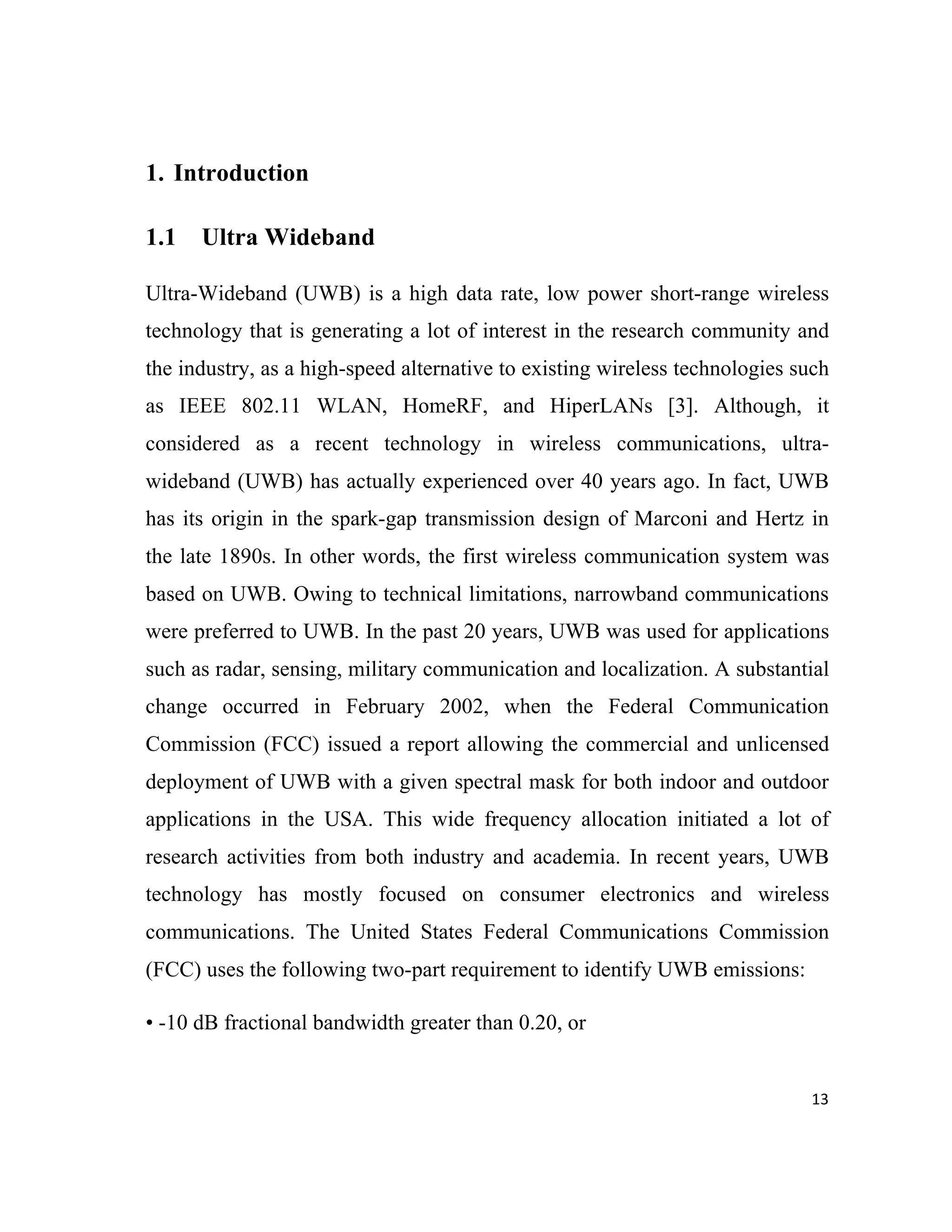 Distance Measurements using Ultra Wide-Band (UWB) | PDF