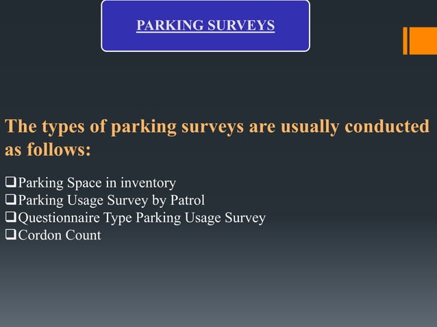 parking problems in metro cities | PPTX