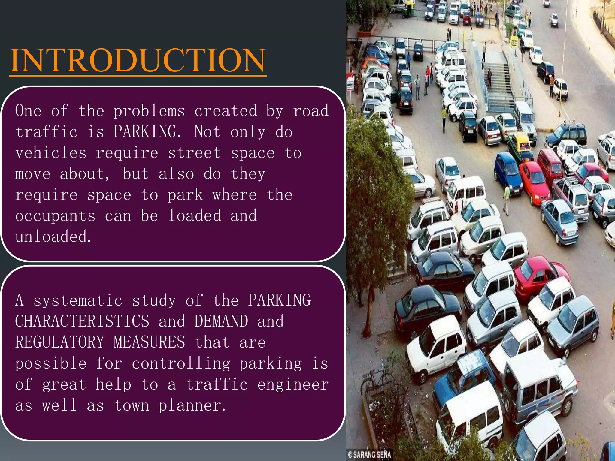 Parking Problems in Metro cities and their Effecient Handling | PPTX