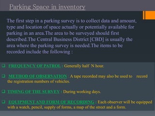 Parking Problems in Metro cities and their Effecient Handling | PPTX